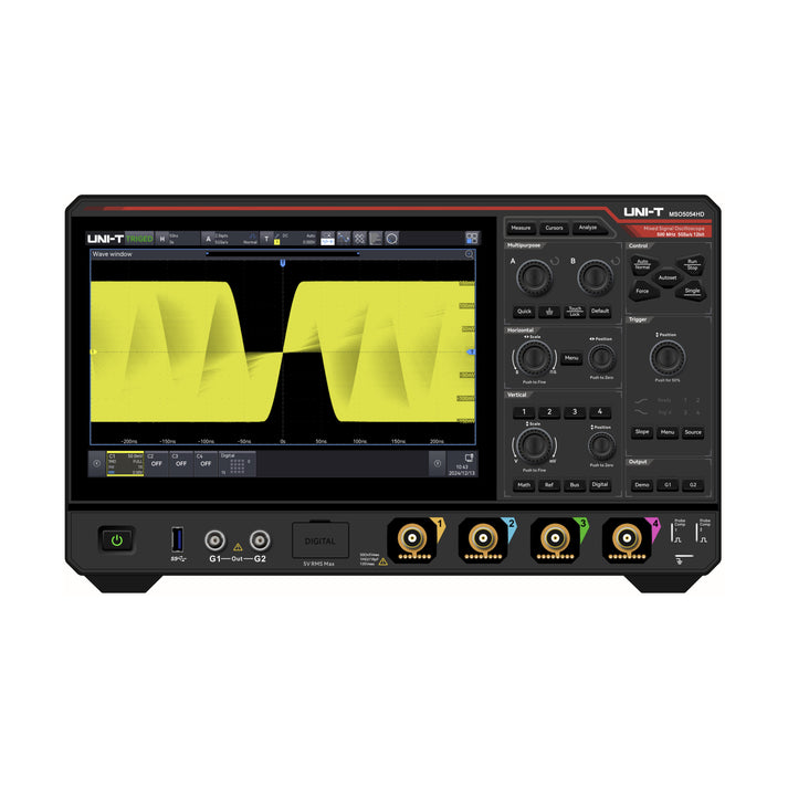 UNI-T MSO5054HD 500 MHz MSO High Resolution Oscilloscope 5 GSa/s ...