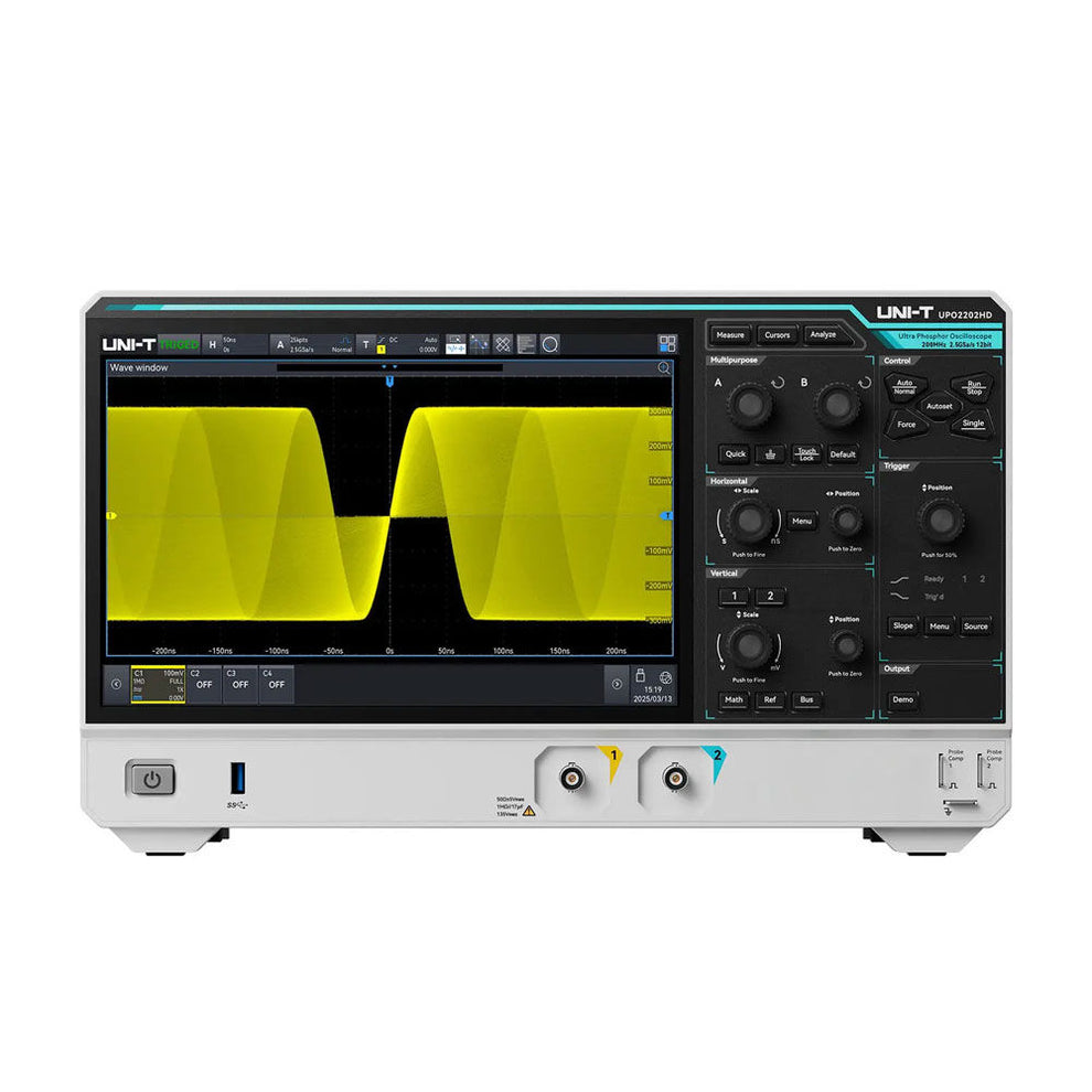 UNI-T UPO2202HD 200 MHz High Resolution Oscilloscope – soldering-tech